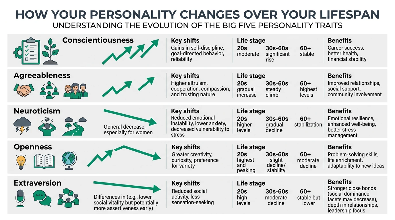 How Personality Changes Over Your Lifespan | Psychometric Research