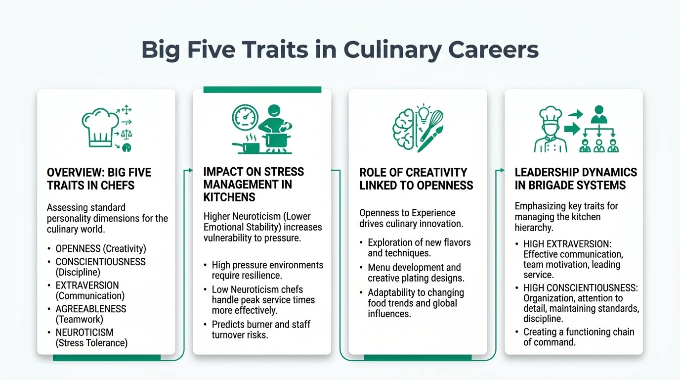 Personality and Culinary Chef Careers: Big Five Traits in Kitchens ...